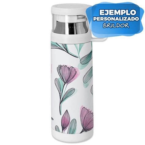 Botella termo para sublimación de 350ml con tapón taza Brildor