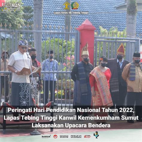 Lapas Tebing Tinggi Peringati Hari Pendidikan Nasional Hardiknas