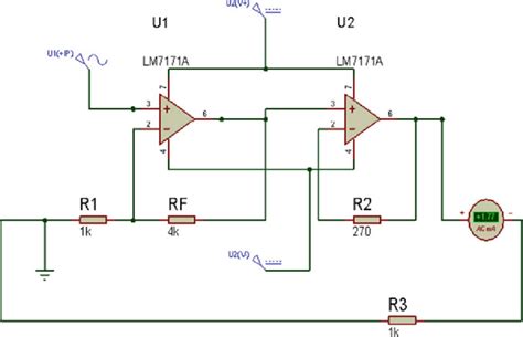 Simulation Results Of The Non Inverting Operational Amplifier Connected