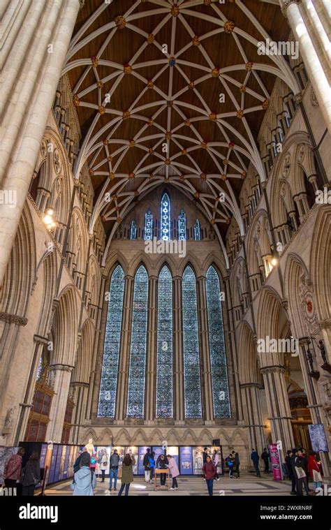 Stained Glass Window Of North Transept York Minster York England