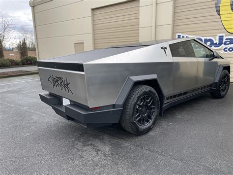 Gswf Satin Black Ppf With Reflective Logos Tesla Cybertruck Forum