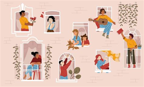 Free Vector Neighbors In Windows Neighborhood Communication