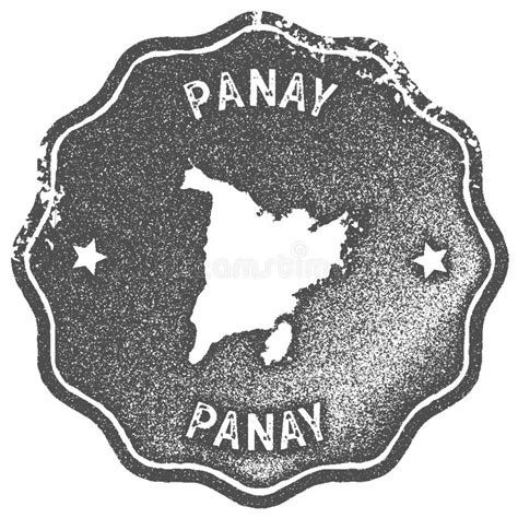 Panay Map Vintage Stamp Stock Vector Illustration Of Explore