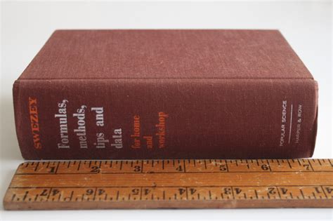1960s Vintage Popular Science Book Manual Of Formulas Methods Tips Data For Home Workshop