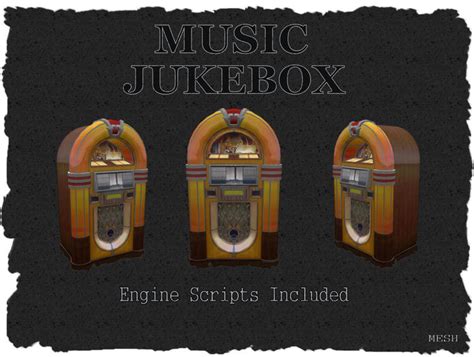Second Life Marketplace Jukebox Mesh Scripted