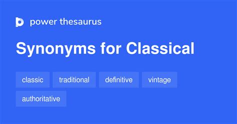 Classical Synonyms 1 346 Similar Words And Phrases