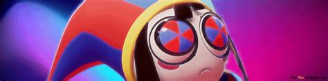 Pomni Colorful Character 4k Wallpaper Download