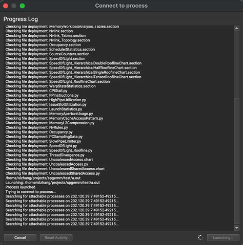 Cannot Connect To Process And Stuck In Searching For Attachable Processes Nsight Compute