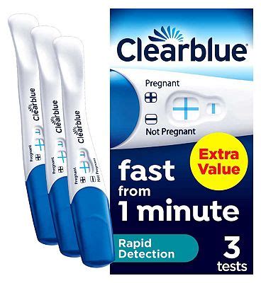 Clearblue Visual Rapid Detection Pregnancy Test 3 Tests
