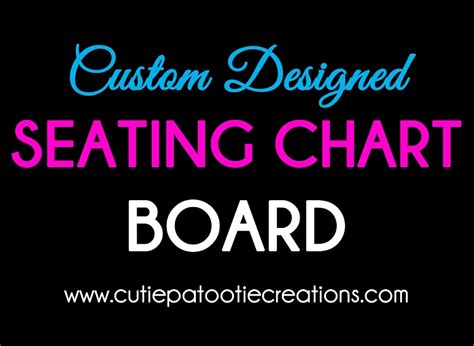 Custom Designed Seating Assignment Chart Made To Match Your Theme