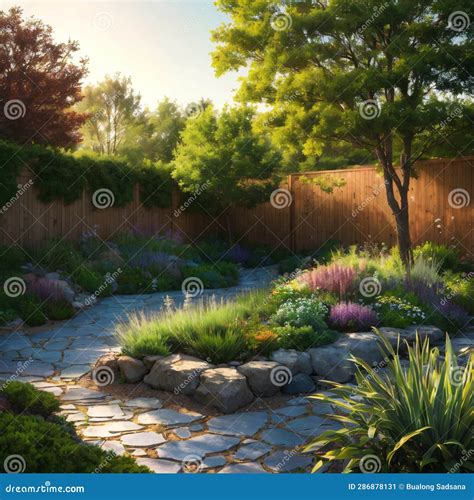 Ornamental Grasses In A Xeriscape Garden Karl Foerster Grass