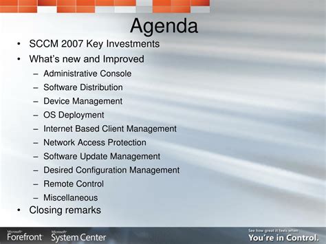 Ppt System Center Configuration Manager 2007 Overview Powerpoint Presentation Id 192422