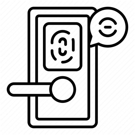 Door Scan Protect Protection Safety Secure Security Icon