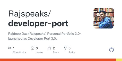 Github Rajspeaksdeveloper Port Rajdeep Das Rajspeaks Personal