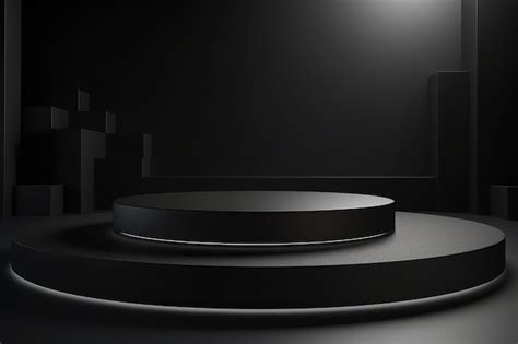 Premium Photo The Showcase Stand A Futuristic Display For Product