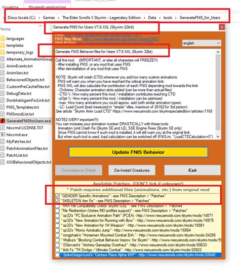Fnis Xxl Error5 Not Found Skyrim Technical Support Loverslab