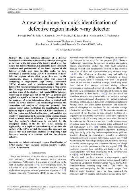 Pdf A New Technique For Quick Identification Of Defective Region