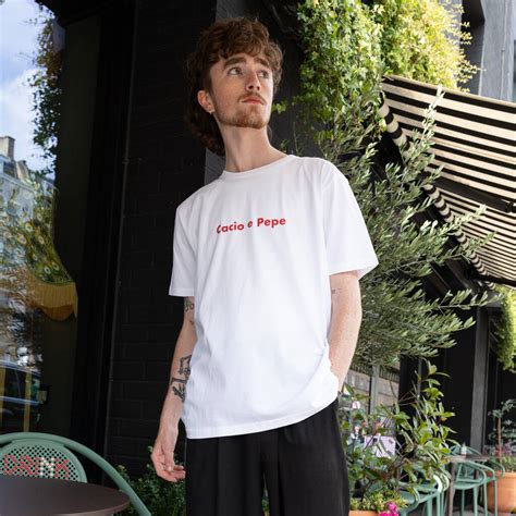 Cacio E Pepe Unisex Slogan T Shirt In White By Batch1
