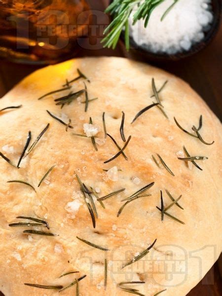Фокача с морска сол и розмарин Recipe Cooking Food Bakery