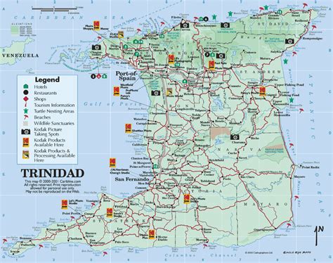 Maps Of Trinidad And Tobago Mapas De Trinidad Tobago