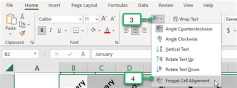 How To Rotate Text In Excel Change Text Direction