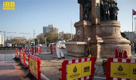 İbb Taksim Cumhuriyet Anıtını Restorasyona Aldı Radyoorjinal