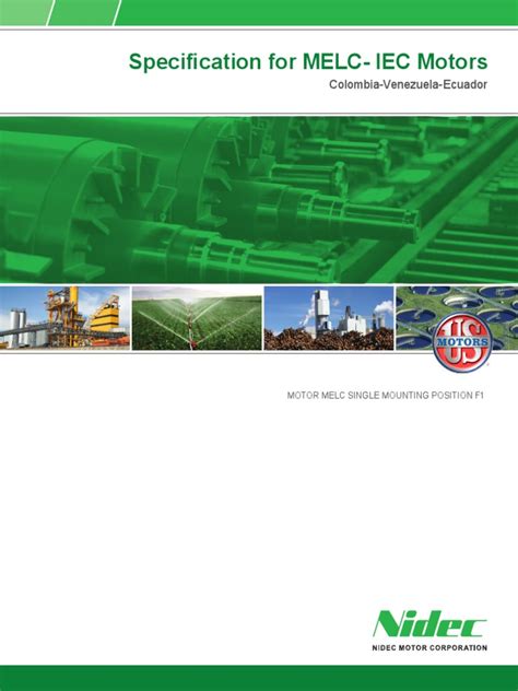 Iec Motor Nidec Specification Colombia Venezuela Ecuador Download Free Pdf Electrical