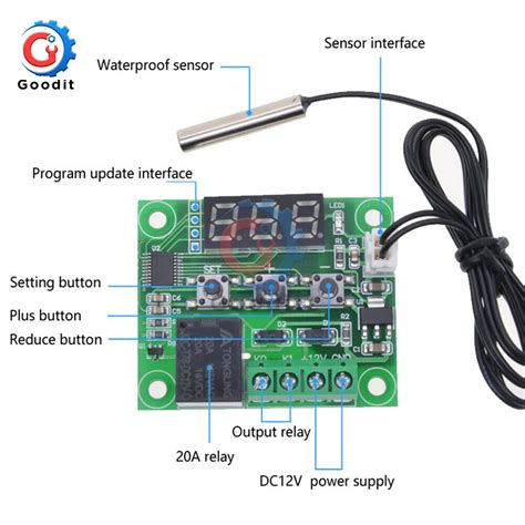 Business And Industrial 50~110°c W1209 Digital Thermostat Temperature
