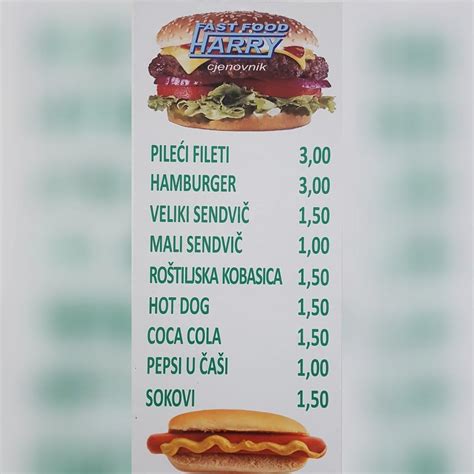 Fast Food Hary Ilidža Restaurant Reviews