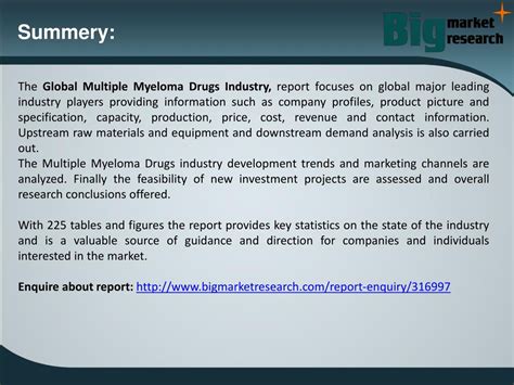 Ppt Global Multiple Myeloma Drugs Industry 2015 Market Size Trends