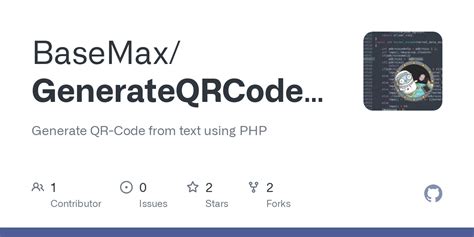 Github Basemax Generateqrcodephp Generate Qr Code From Text Using Php