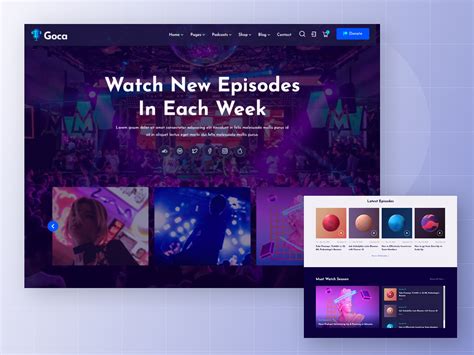 goca angular podcast theme by envytheme llc on dribbble