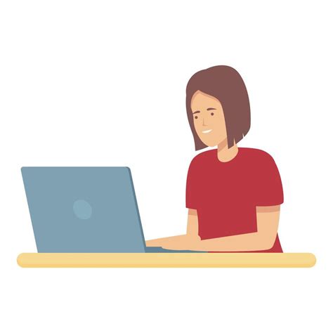 Laptop Programming Icon Cartoon Vector Computer Technology Vector Art At Vecteezy