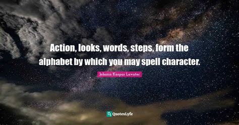 Action Looks Words Steps Form The Alphabet By Which You May Spell