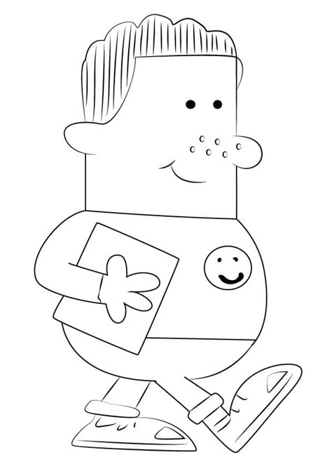Nate Wright From Big Nate Coloring Page Free Printable Coloring Pages