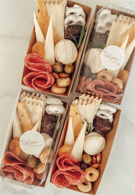 Charcuterie Grazing Box With Mini Forks Perfect For Events And Favors
