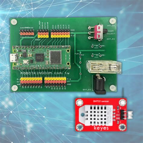 【智慧居家專題】raspberry Pi Pico開發板 W Dht22 溫溼度感測器 機器人王國商城