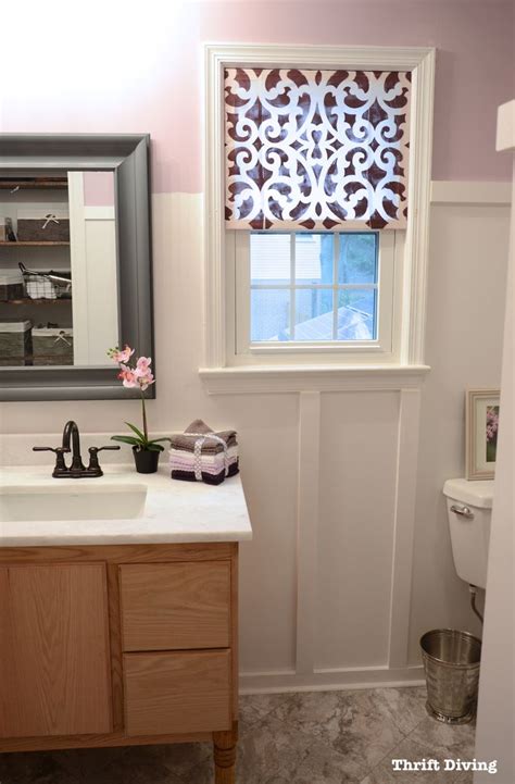 How To Make A Pretty Diy Window Privacy Screen Small Bathroom Window