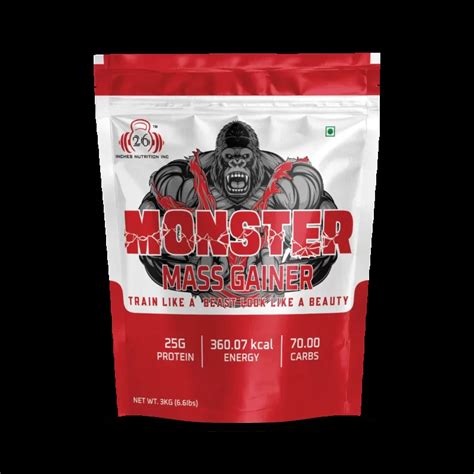 Monster Mass Gainer - 26 Inches Nutrition