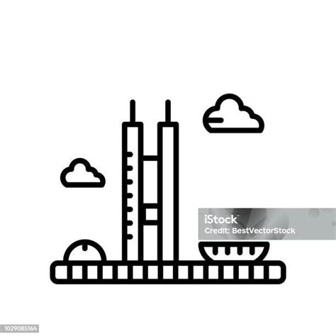 국가 의회의 브라질 아이콘 벡터에 고립 된 흰색 배경 브라질의 국가 의회 서명 선 또는 선형 기호 개요 스타일에서 요소 디자인 Congress에 대한 스톡 벡터 아트 및