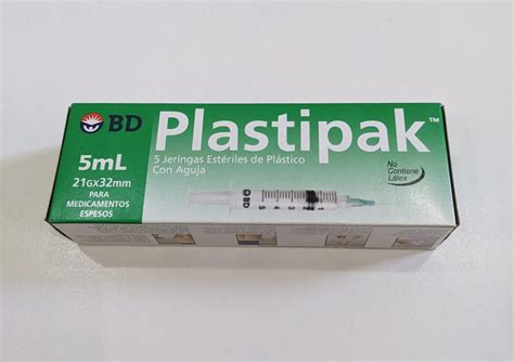 Bd Plastipak 5 Syringes 5ml Non Latex Sterile Buypromex