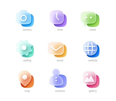 Premium Vector 3d Website Or Mobile App Icon Set