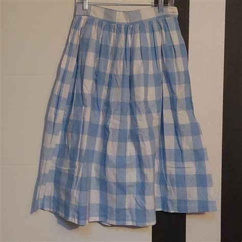 Tara Starlet Skirts Tara Starlet Pinup Vintage Repro Blue Gingham