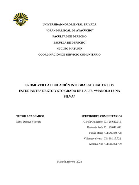 Este Es El Proyecto Pdf