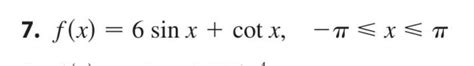 Solved Produce Graphs Of F That Reveal All The Important