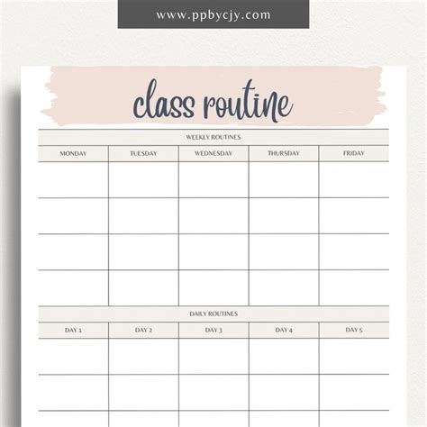 Class Routine Printable Template In 2024 Classroom Routines Teaching Class Routine Printable Template In 2024 Classroom Routines Teaching