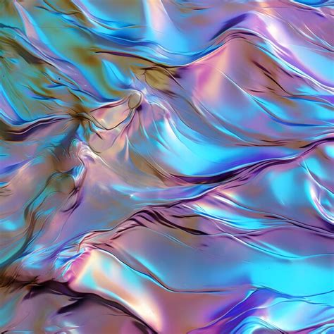 Premium Ai Image Iridescent Surface Texture