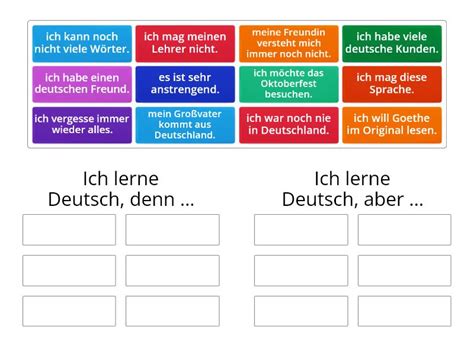 Ich Lerne Deutsch Denn Ich Lerne Deutsch Aber Group Sort