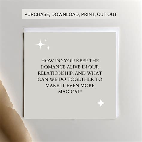 Printable Intimacy Card Game Digital Couples Question Games Date