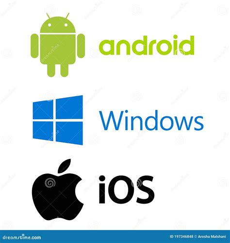 Operating System Logos And Emblem Editorial Image